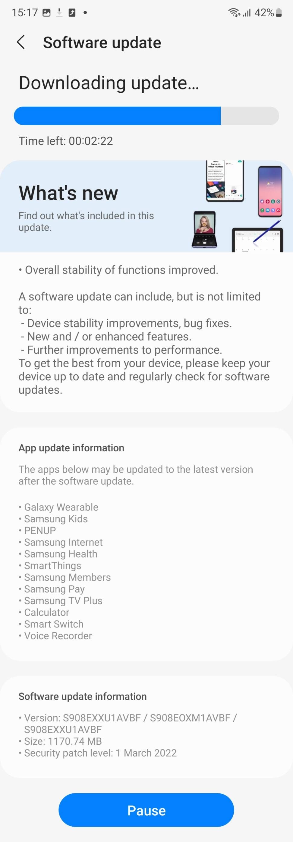 S22 Ultra software update - Samsung Members