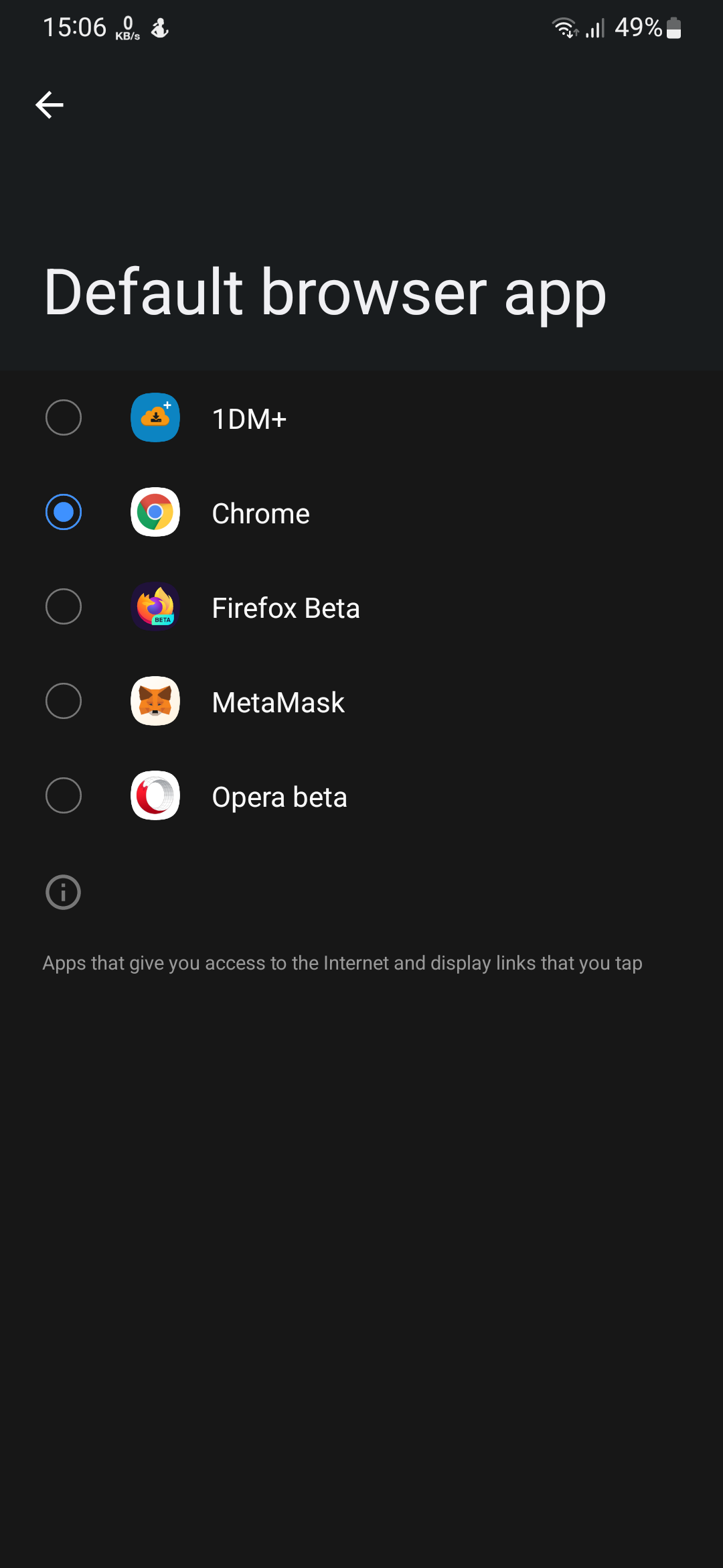 Remove Default Browser - Samsung Members