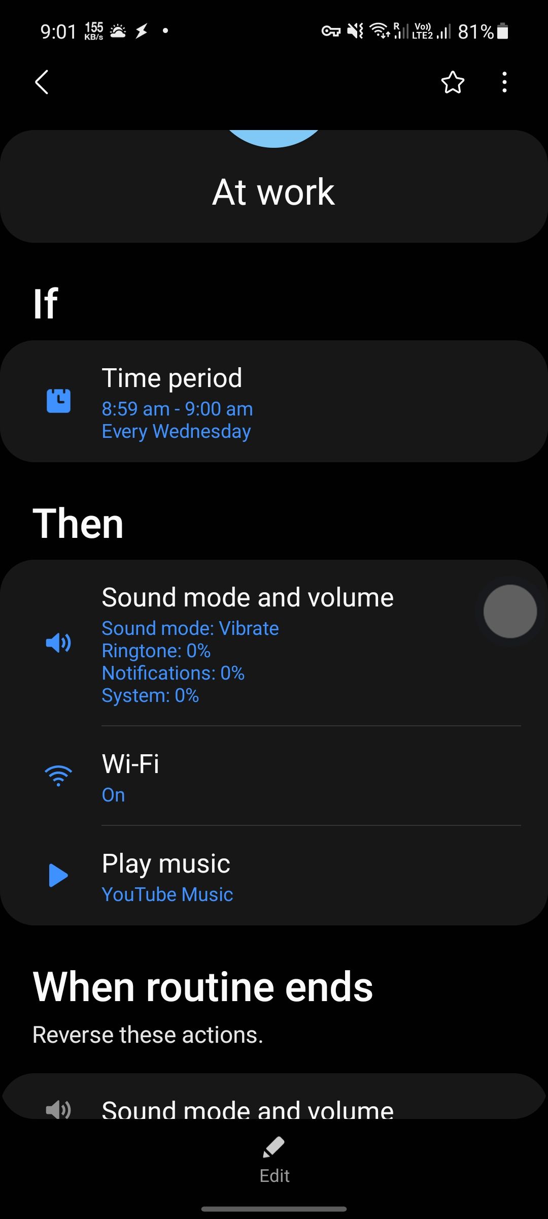 Schedule for work profile - Samsung Members