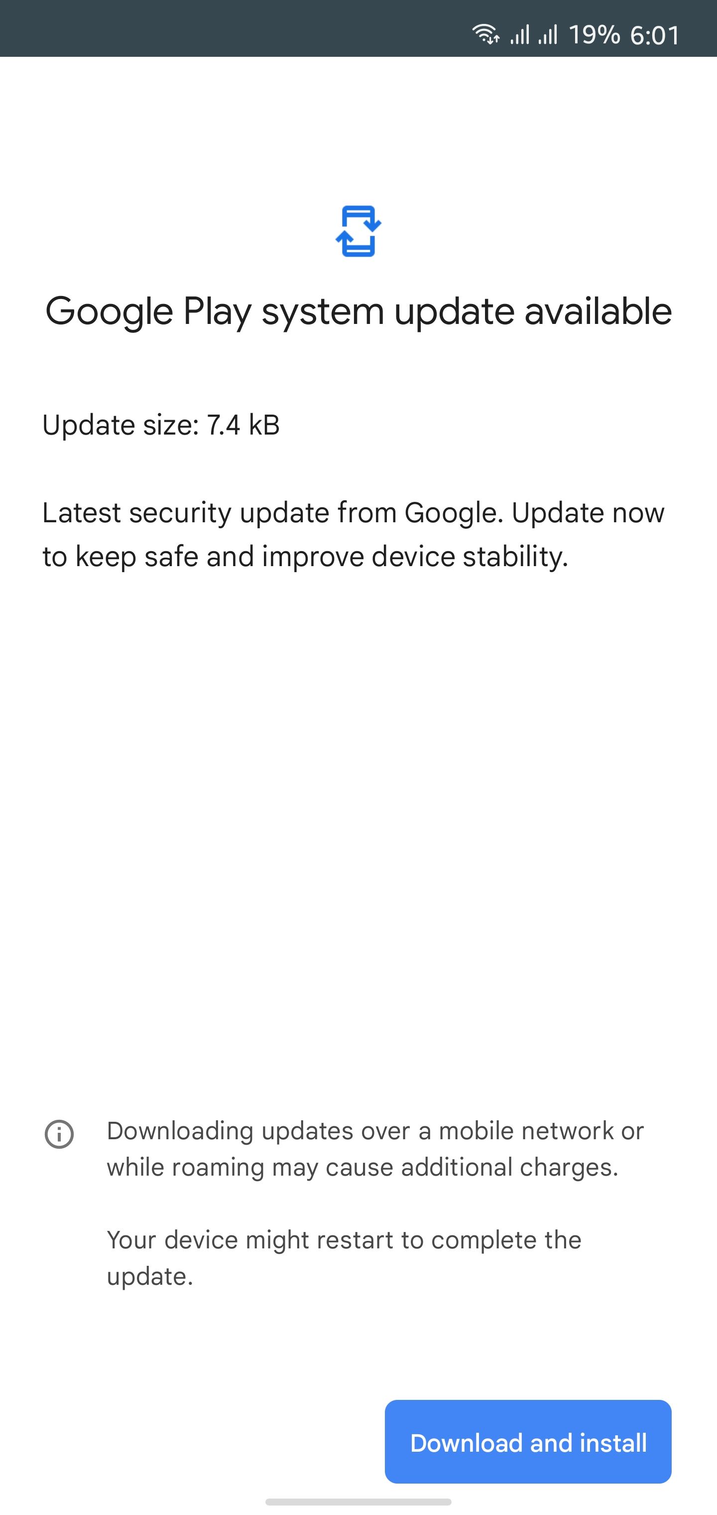 Google Play system update available (N10+) - Samsung Members