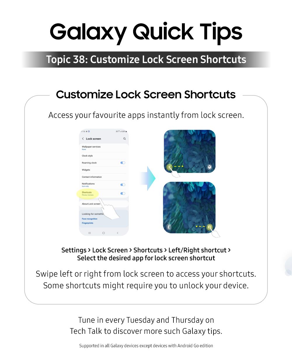 Galaxy Quick Tips Topic 38- Customize Lock Screen ... - Samsung Members