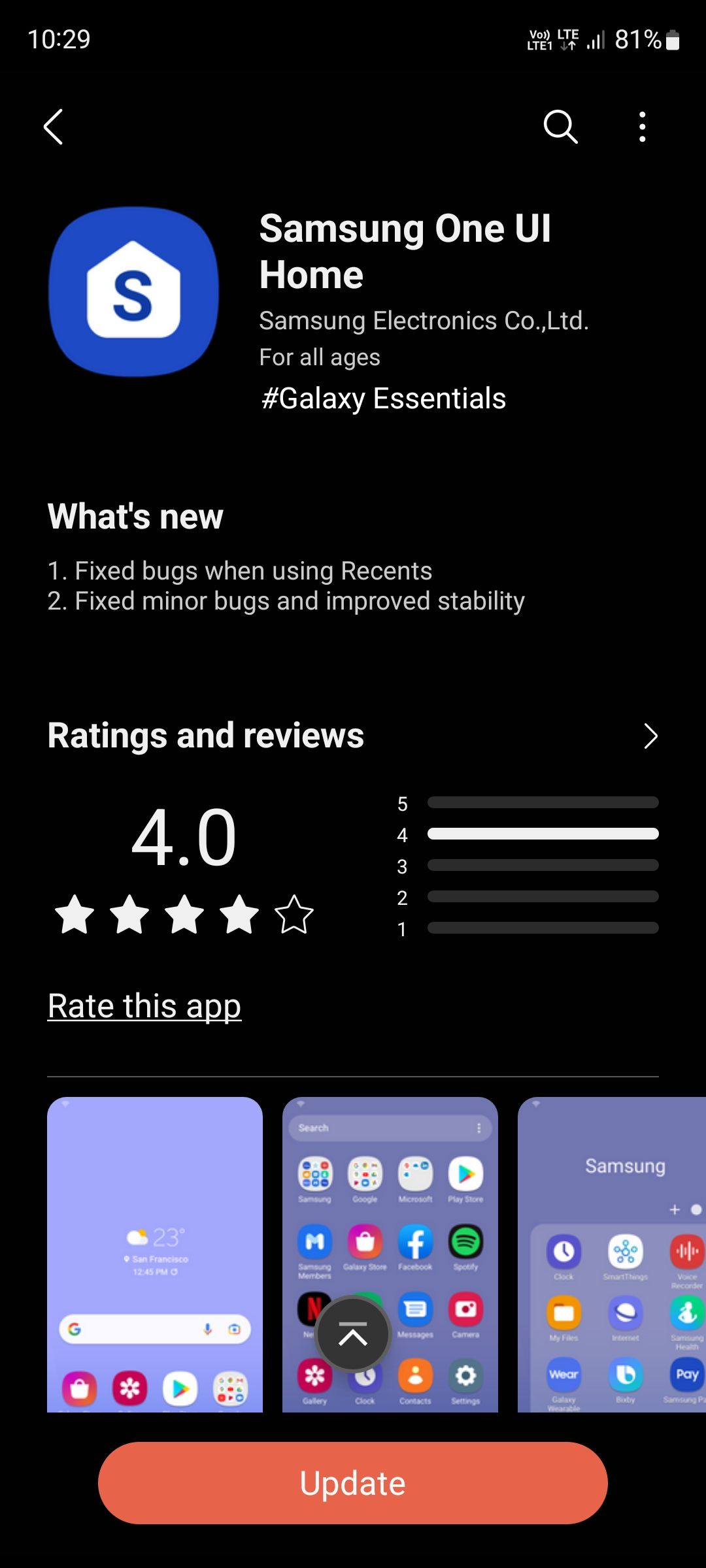Samsung released new update to One Ul home for One... - Samsung Members