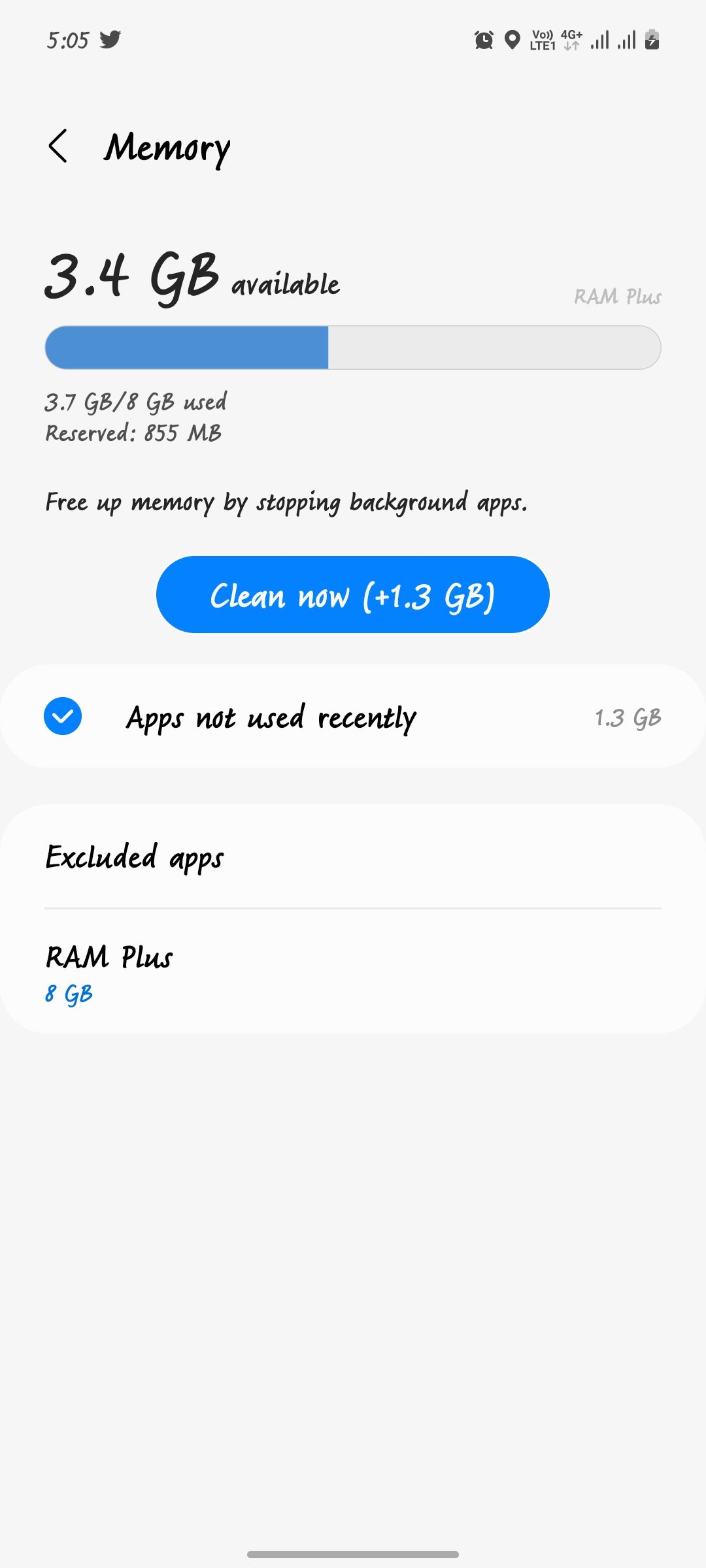 Ram Plus feature - Samsung Members