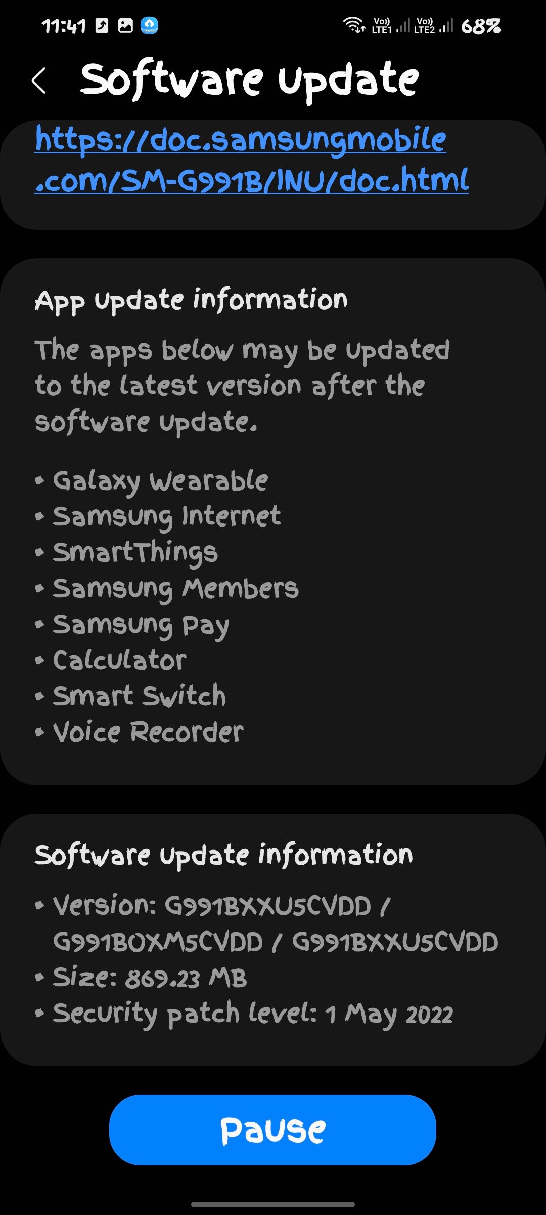 S21 may update security patch - Samsung Members