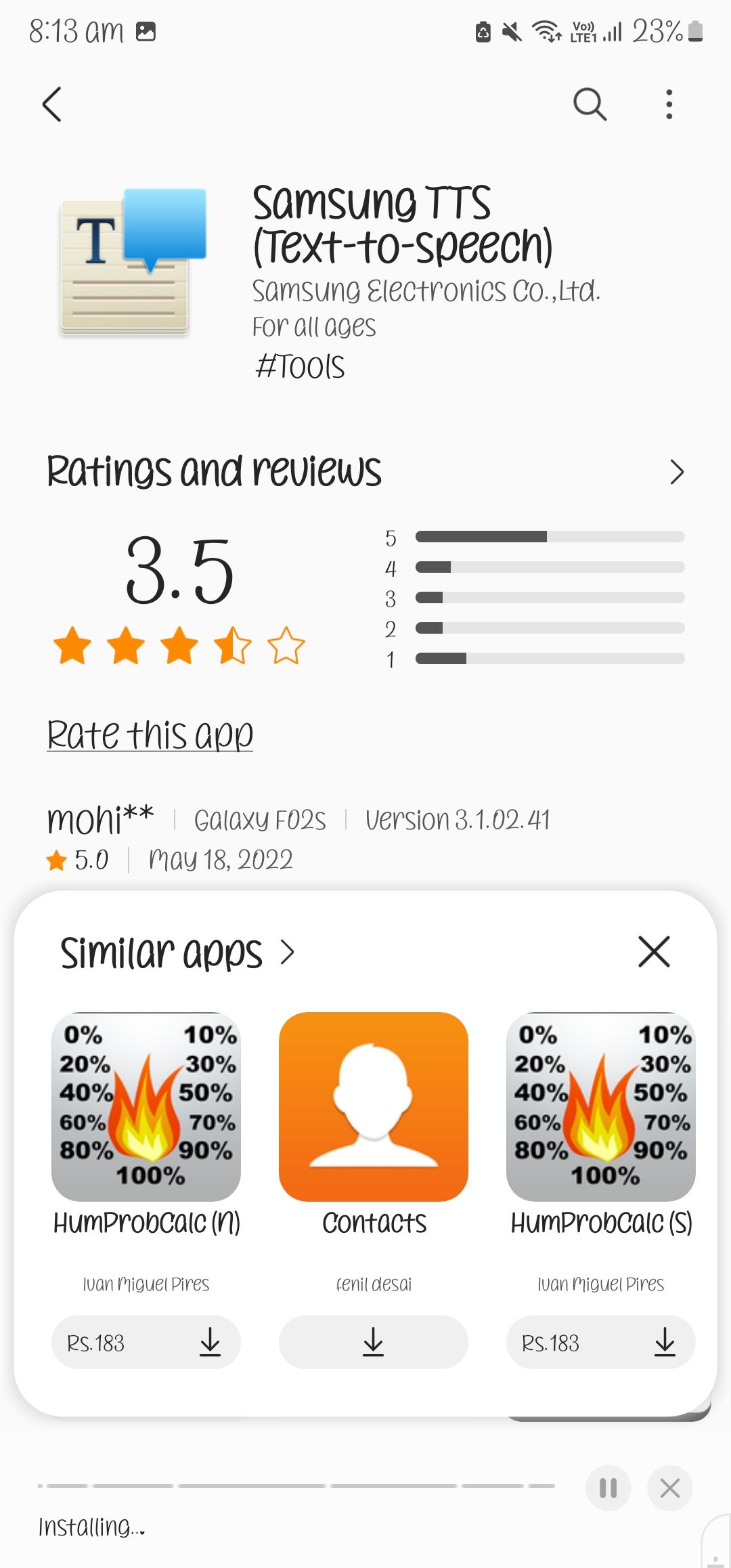 Samsung tts app update - Samsung Members