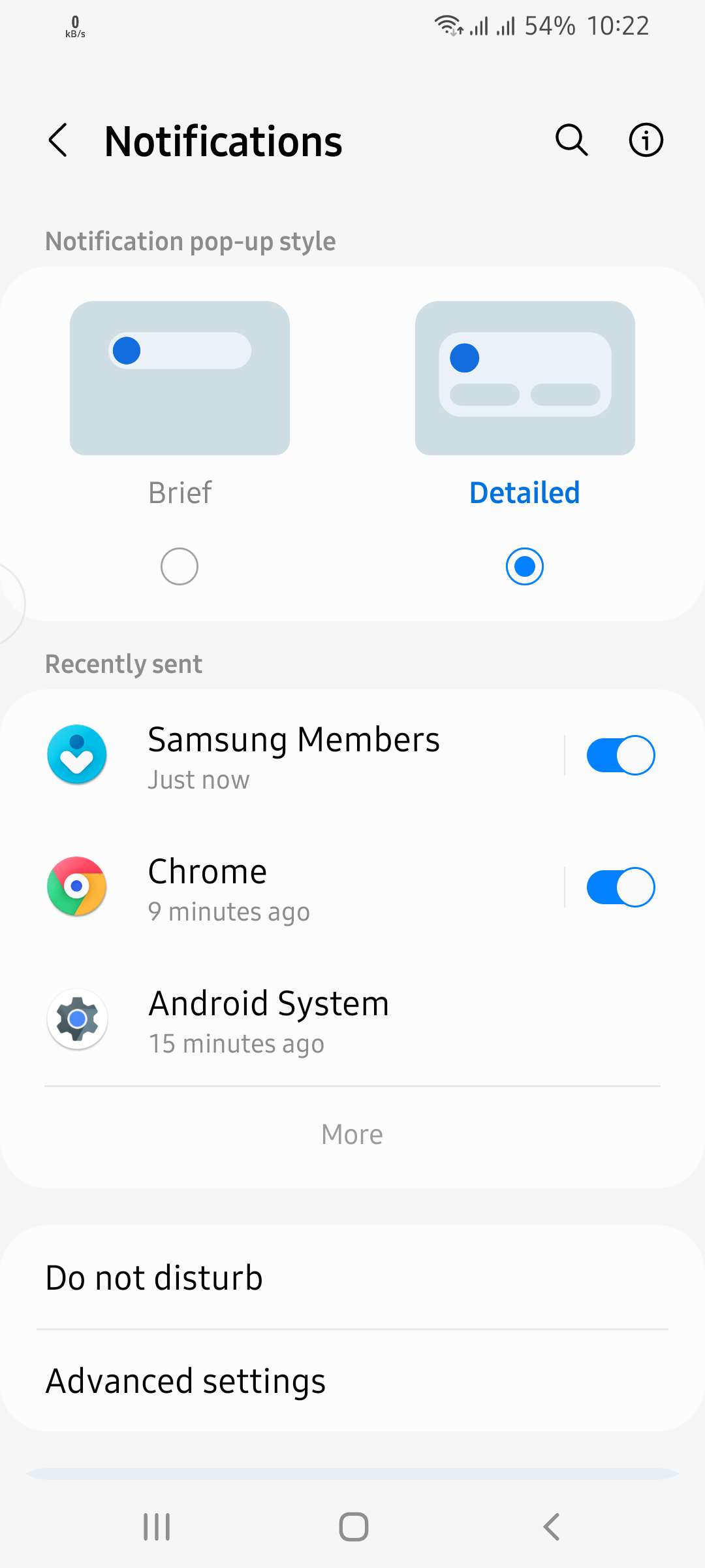 Minimized Notification pop up - Samsung Members