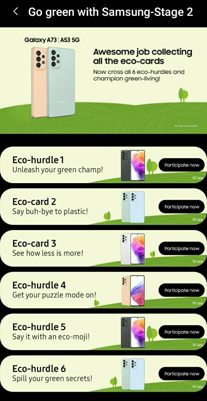 Go Green with Samsung Contest - Stage 2 is live - Samsung Members