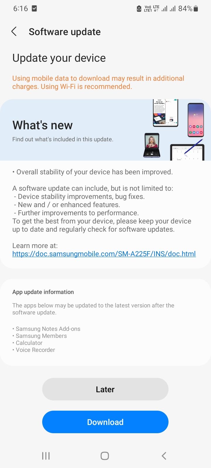 A22 4g software update - Samsung Members