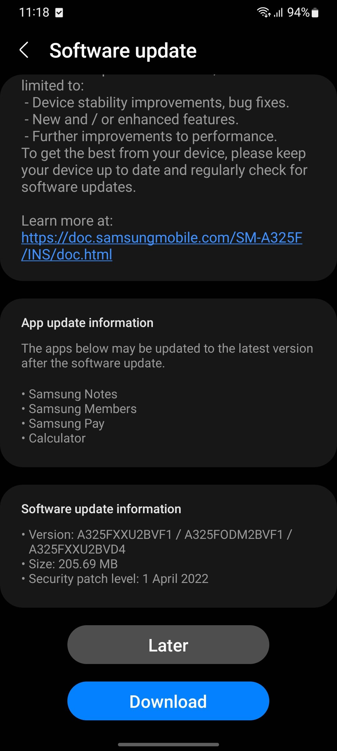GALAXY A32 4G NEW UPDATE - Samsung Members
