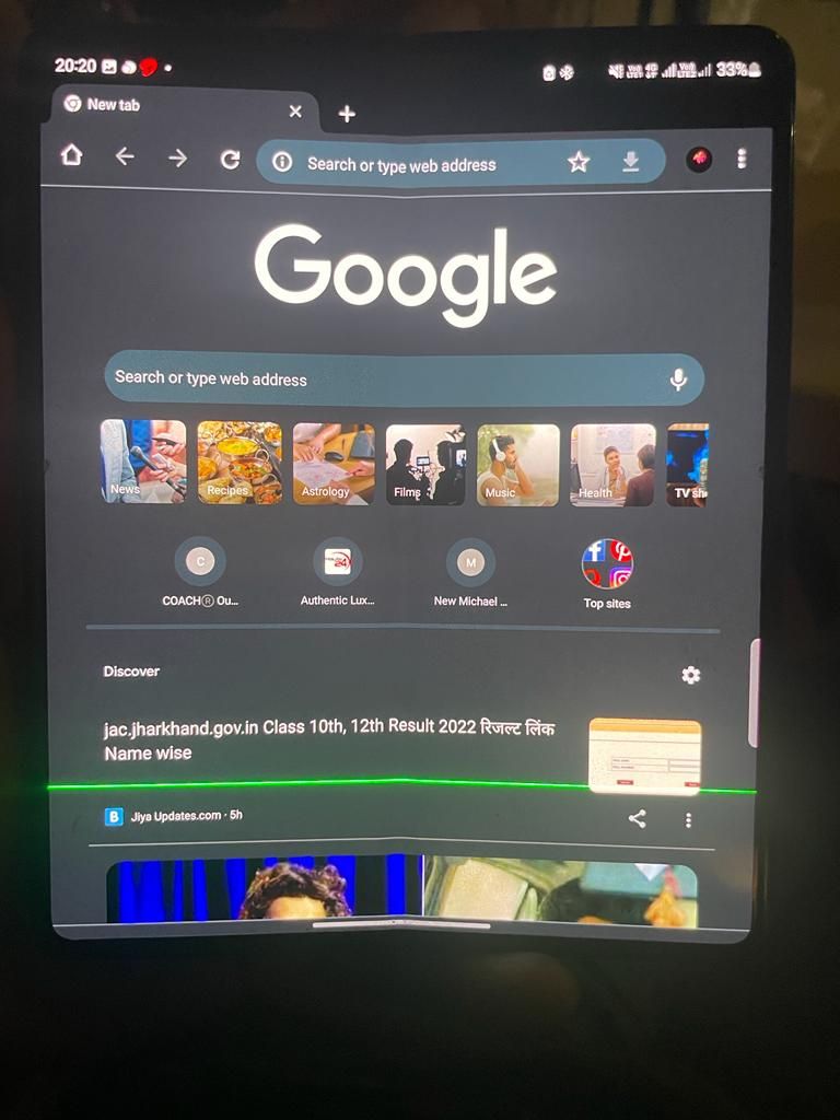FOLD 3 INSIDE SCREEN : GREEN LINE ISSUE - Samsung Members