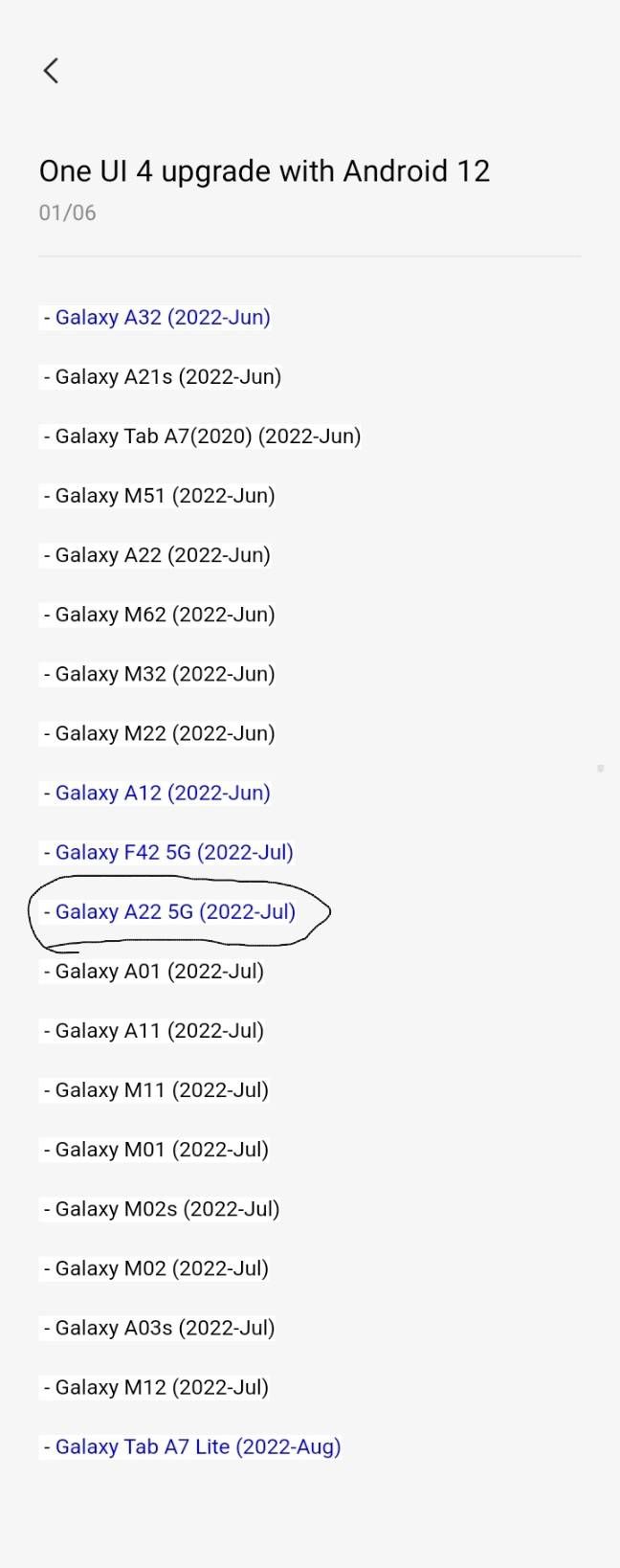 Solved: A22 5g update - Samsung Members