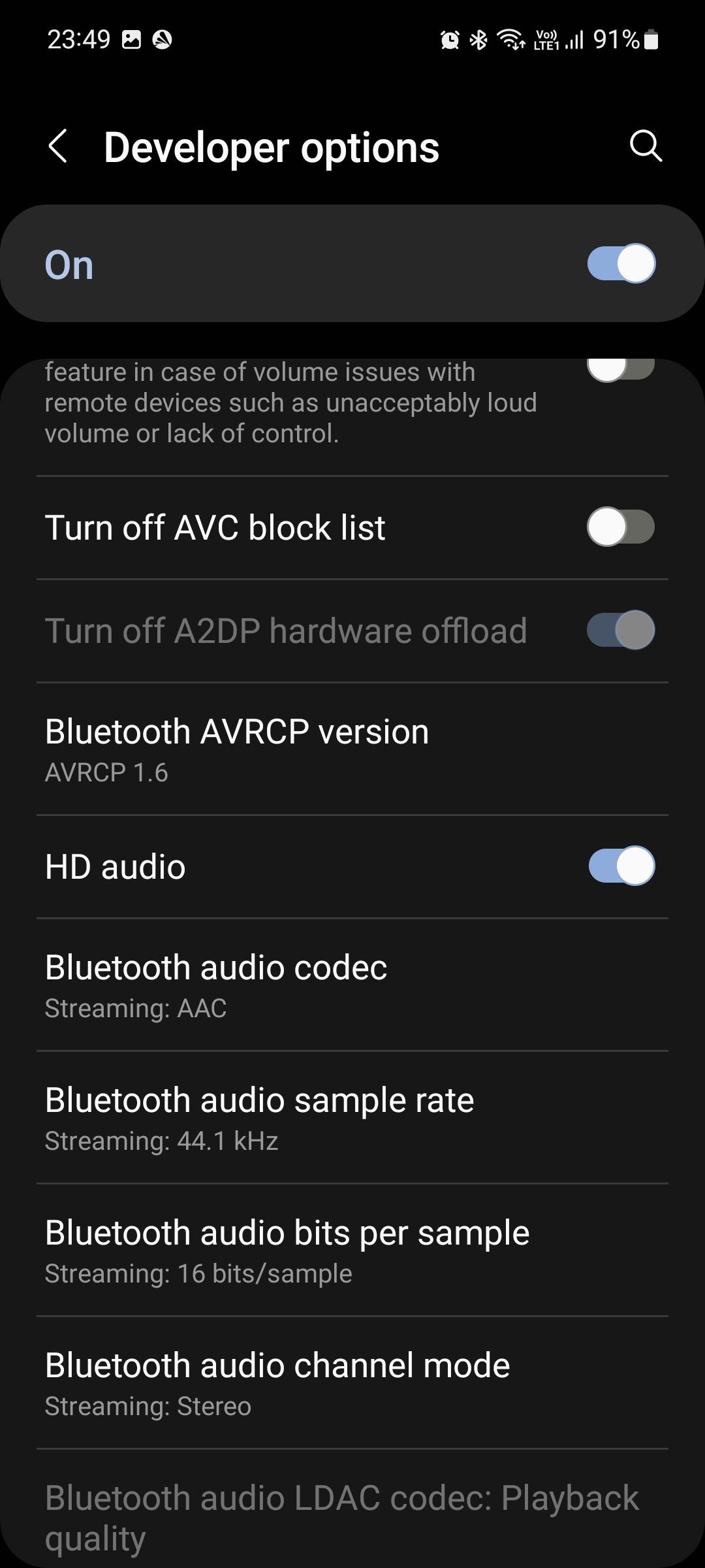 LHDC AUDIO CODEC IN SAMSUNG M31S - Samsung Members