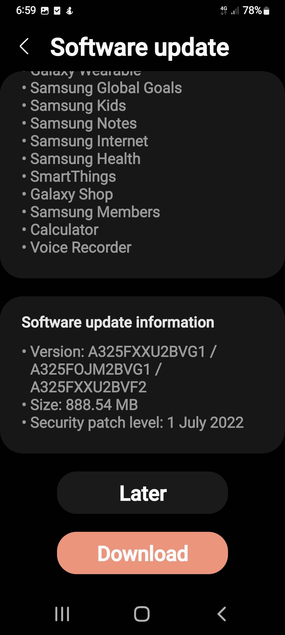 Samsung GALAXY A32 july Update - Samsung Members
