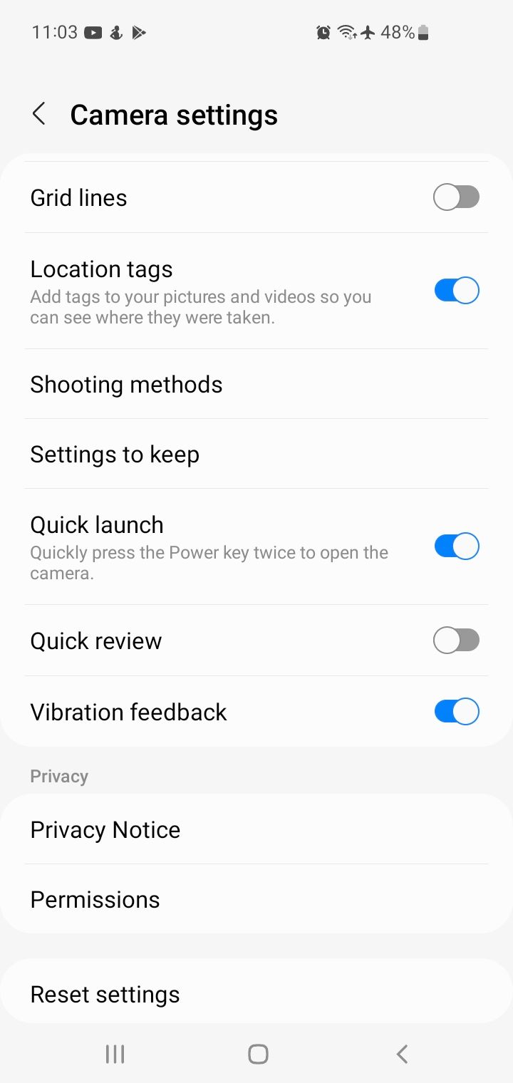 About camera App - Samsung Members
