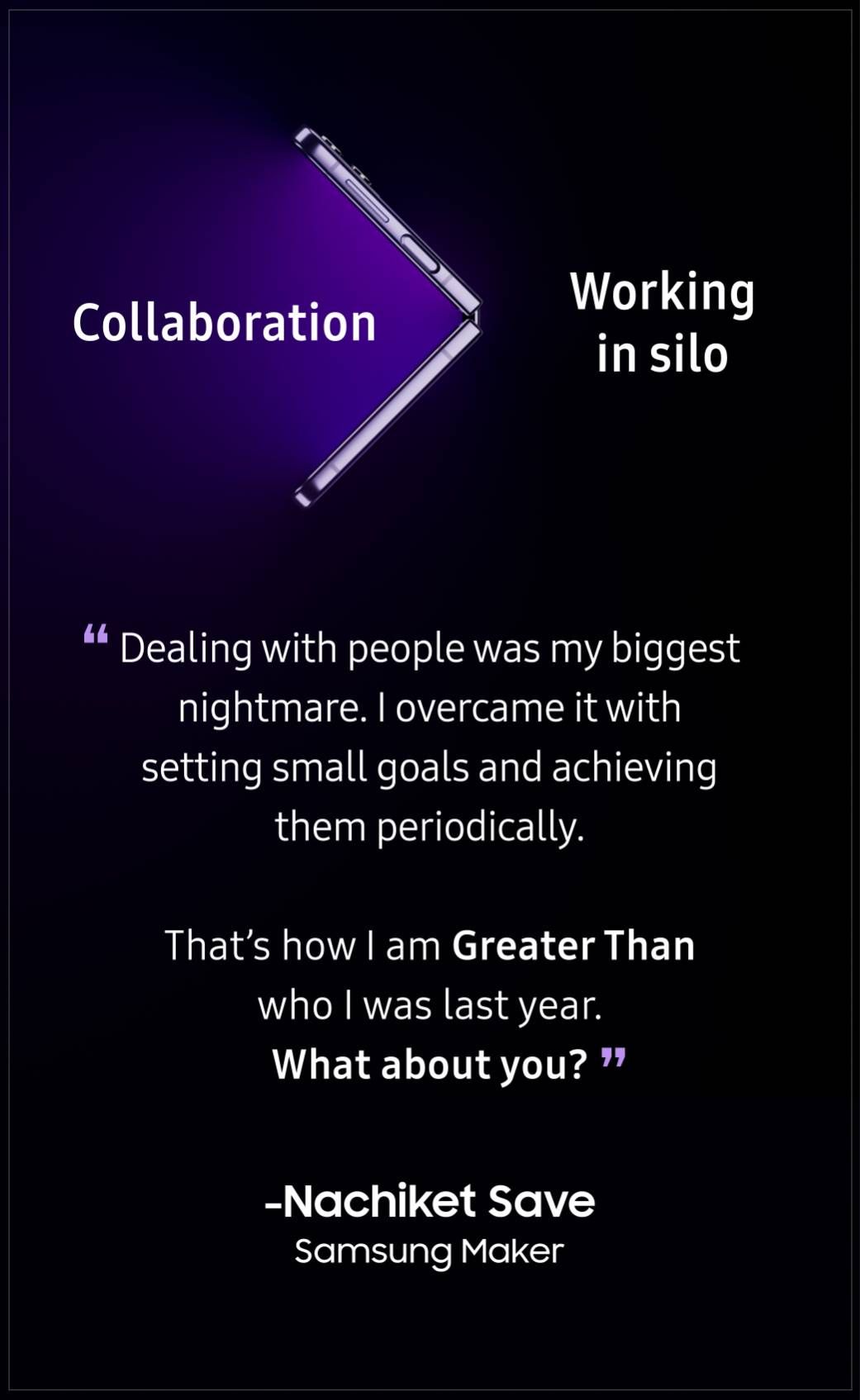 Personal milestone Card - Samsung Members