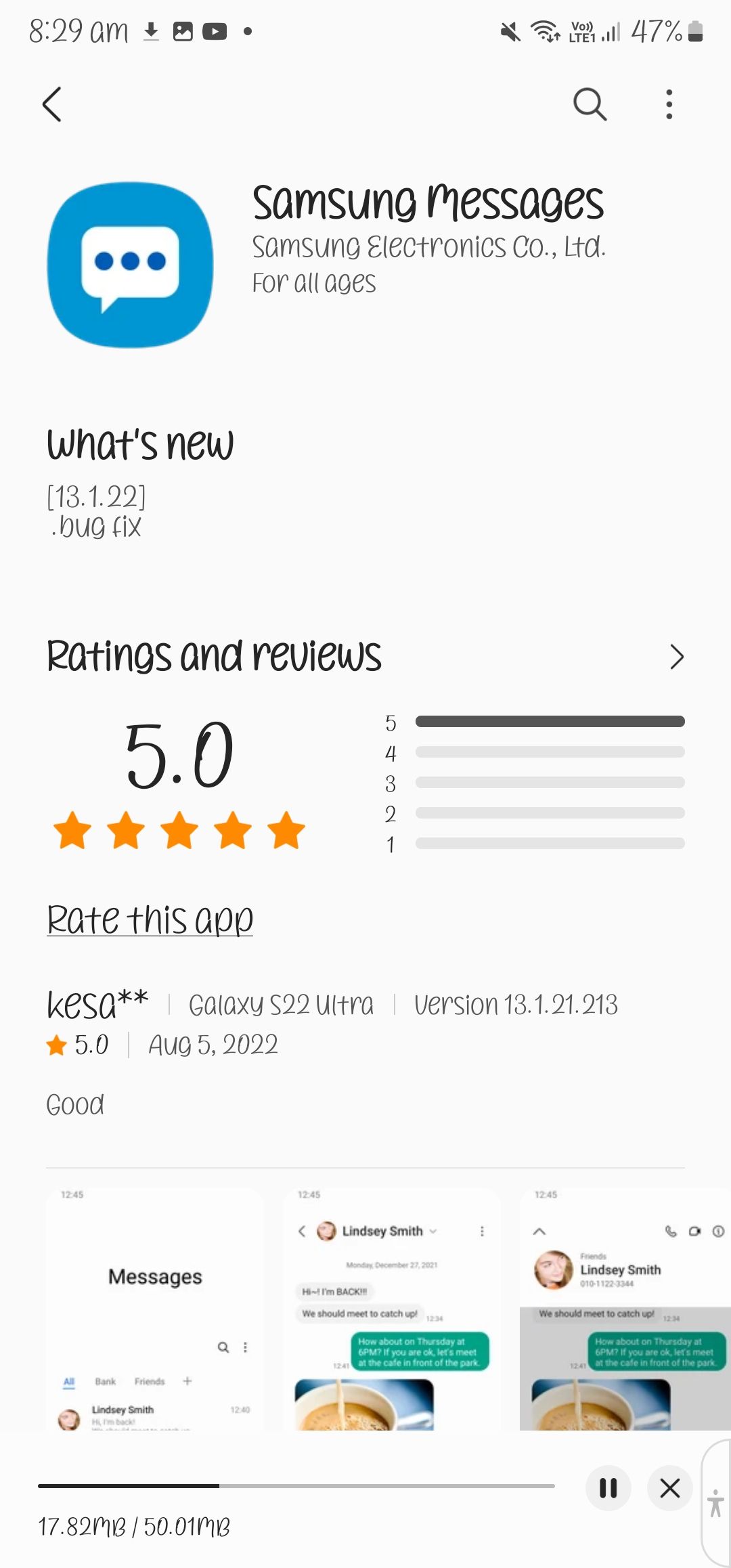 Samsung messages app update - Samsung Members