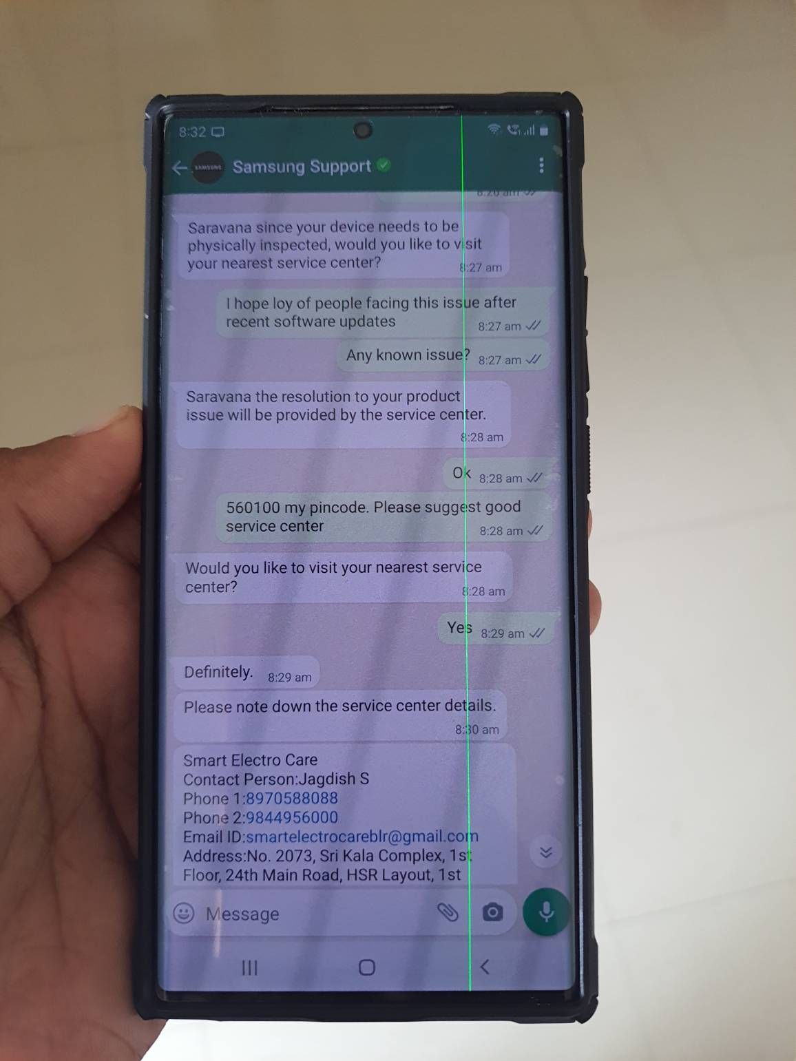 Note 20 Ultra Green Line - Samsung Members