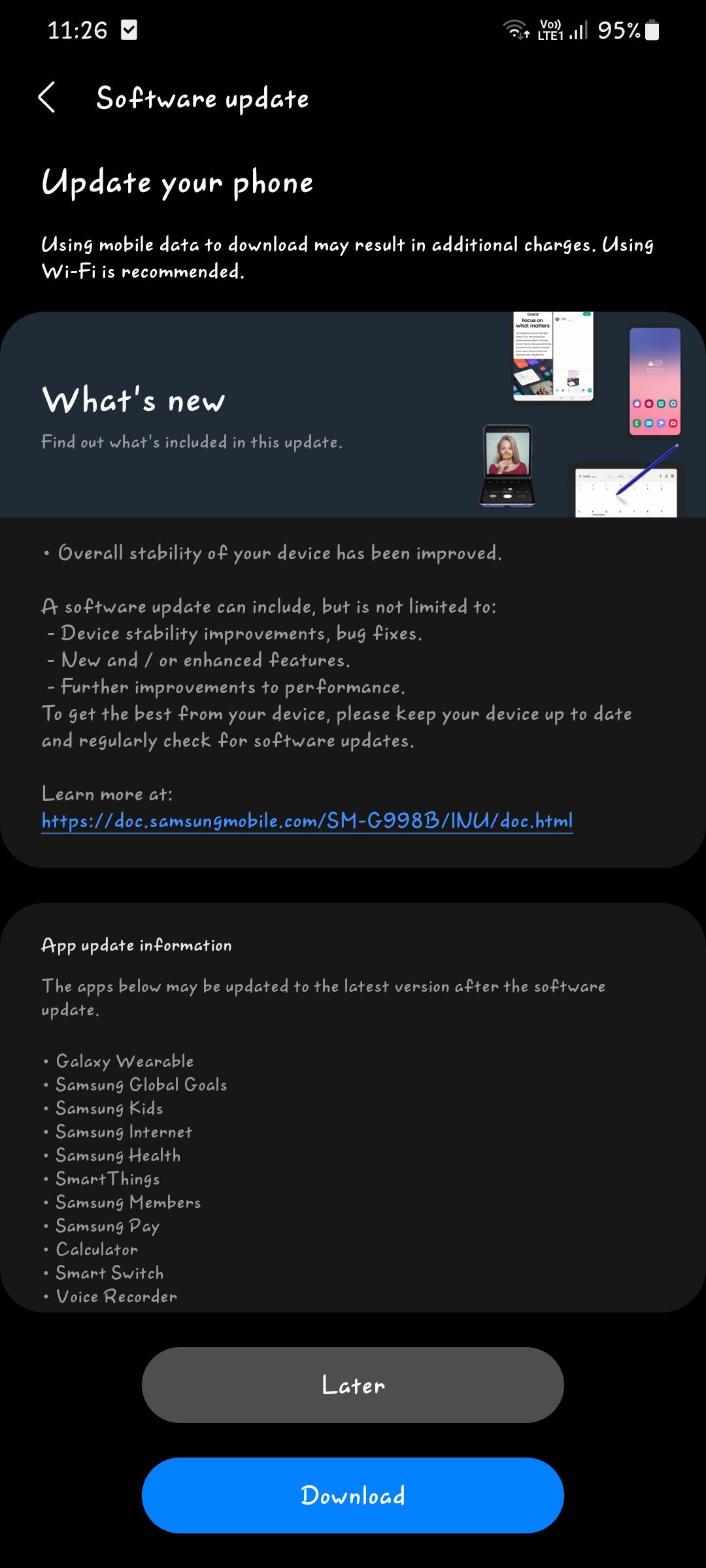 Galaxy s21 ultra August security update available ... - Samsung Members