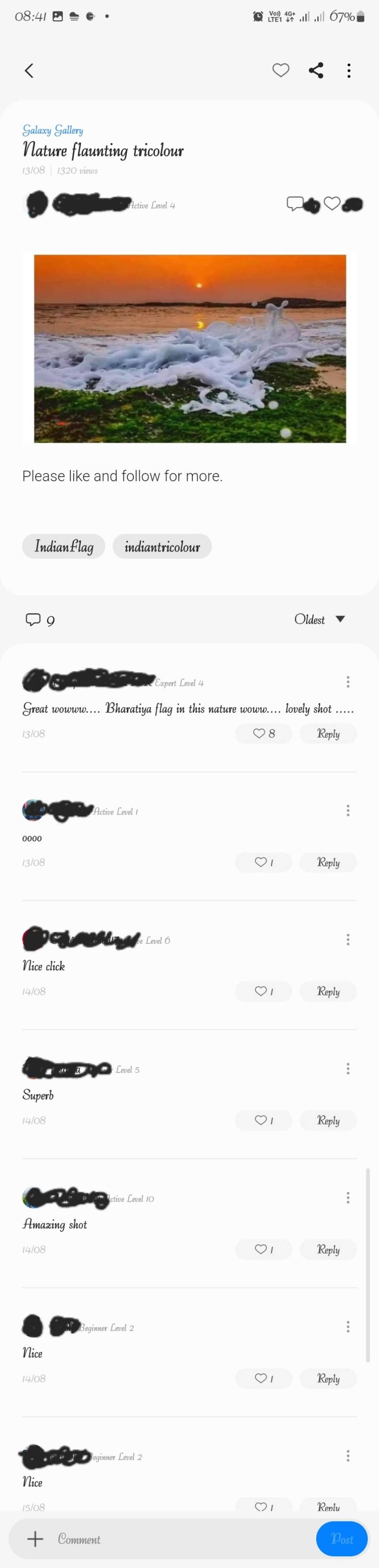 Fa.ke images (Copy-Paste) sharing on & users Comme... - Samsung Members