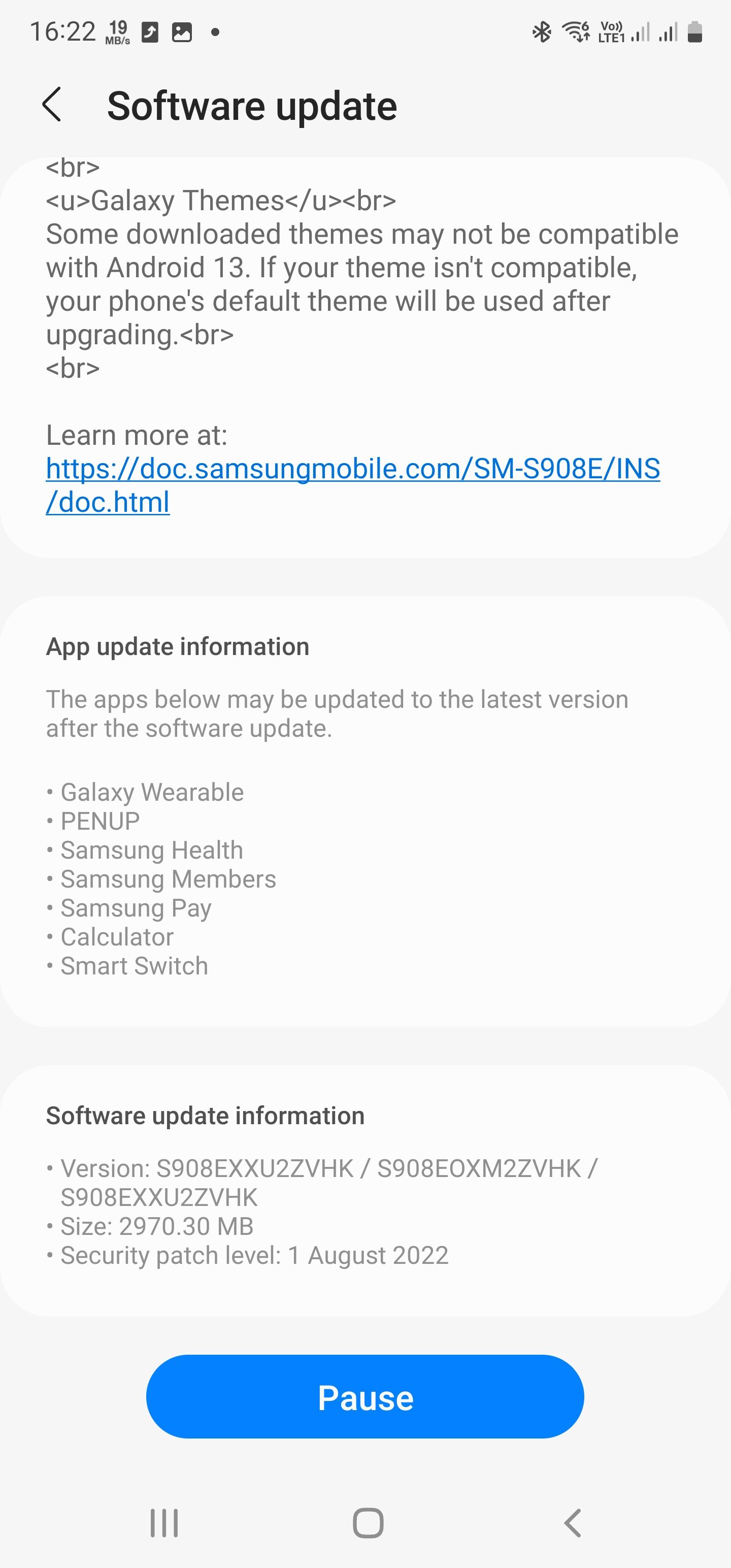 S22 Ultra Android 13 Beta update in India - Samsung Members