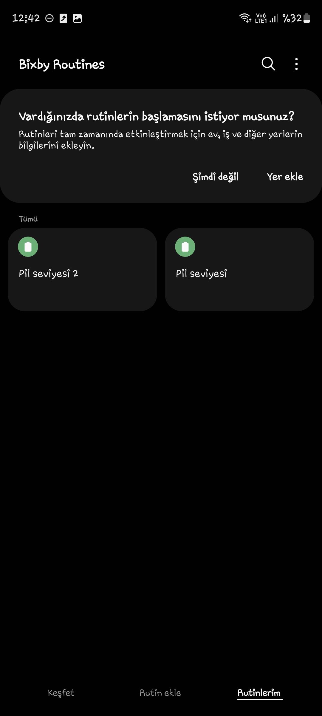 Rakibi olmayan özellik Bixby Routines; - Samsung Members