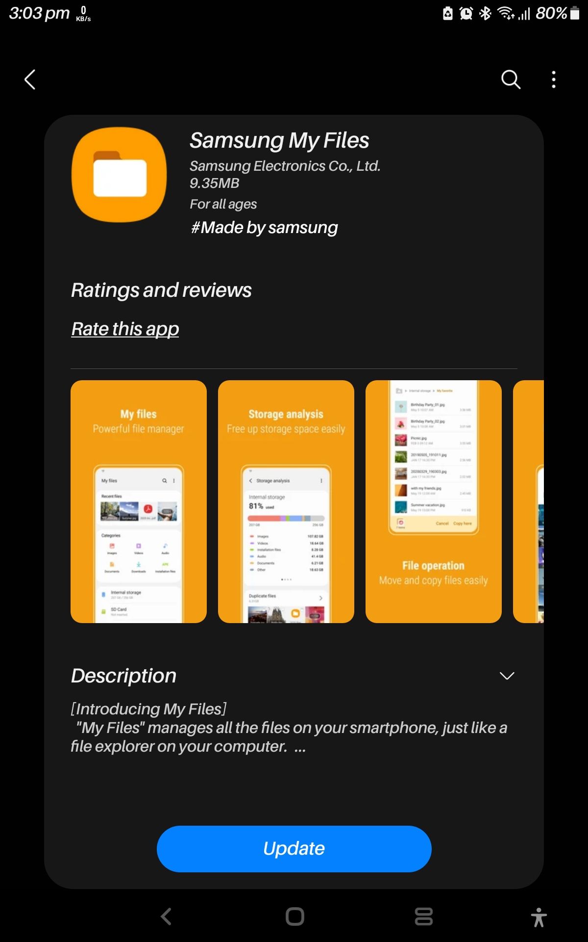 Update For Samsung My Files - Samsung Members