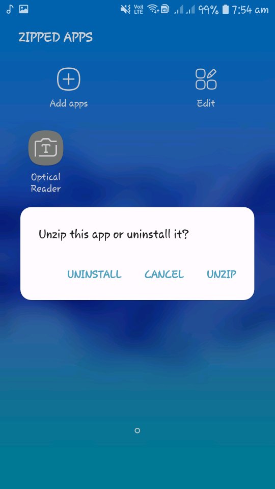 zipped folder / icon removal - Samsung Members