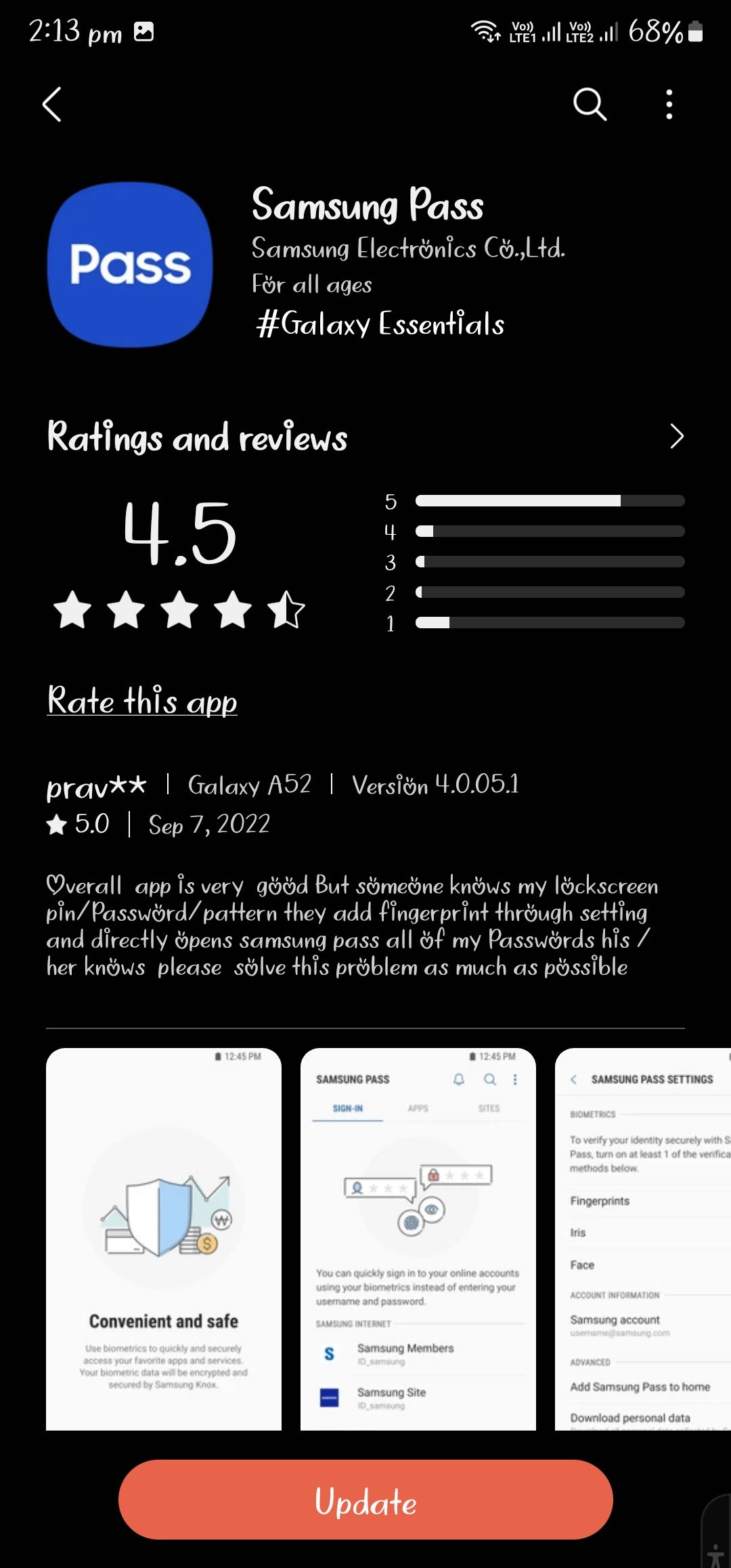 Samsung pass, autofill, authentication framework a... - Samsung Members
