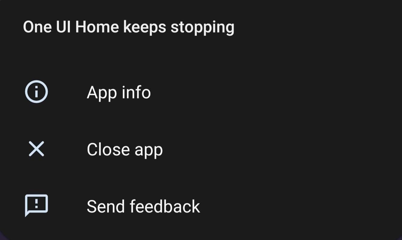Solved: OneUi Home Launcher Crash - Samsung Members