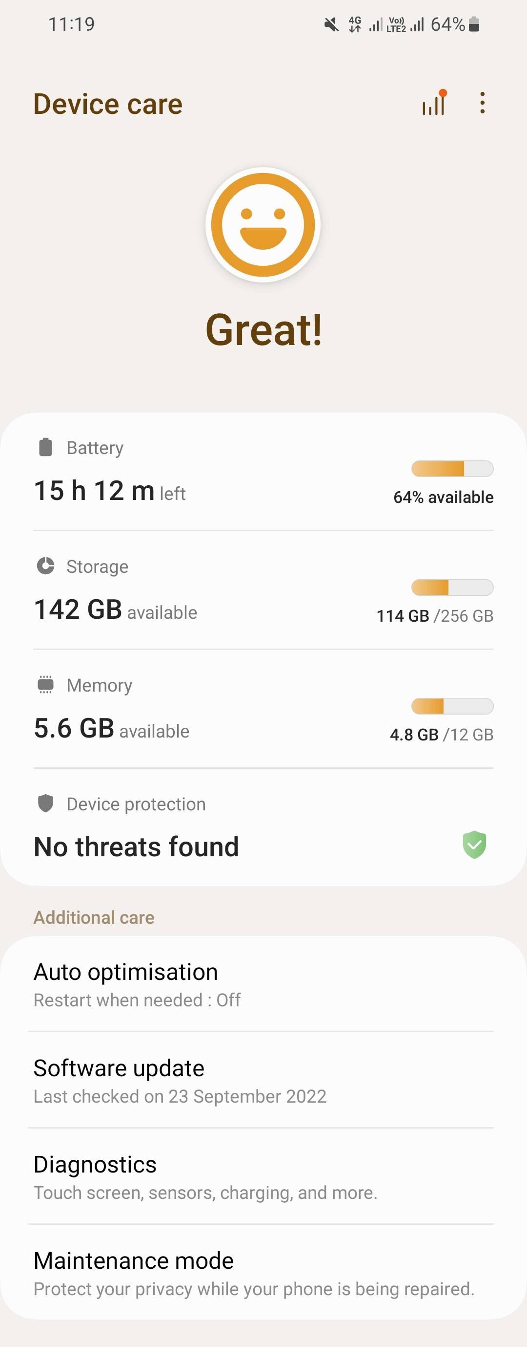maintenance mode ( one ui 5 beta) - Samsung Members