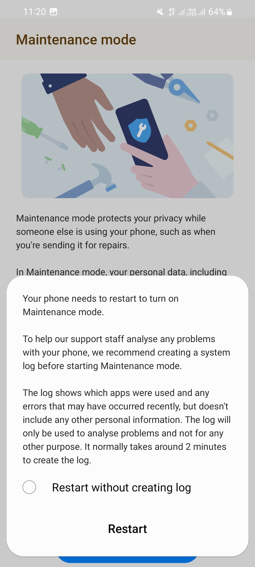 maintenance mode ( one ui 5 beta) - Samsung Members