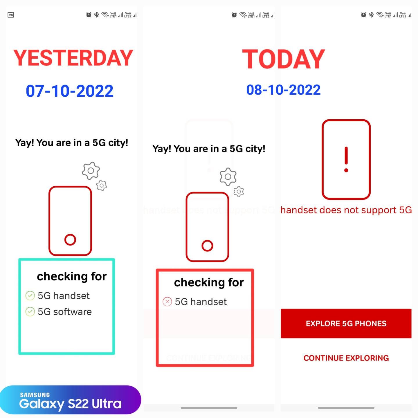 5G issue on S22 ultra, is it Phone issue or Airtel... - Page 3 ...