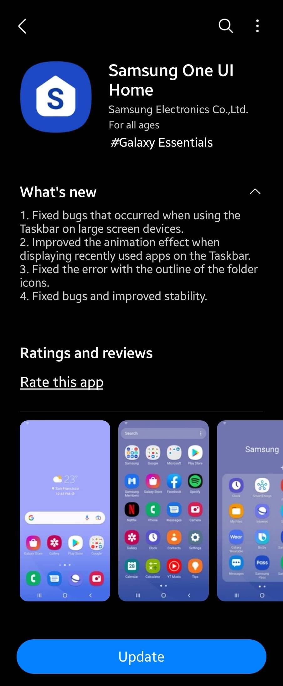 OneUi Home update - Samsung Members