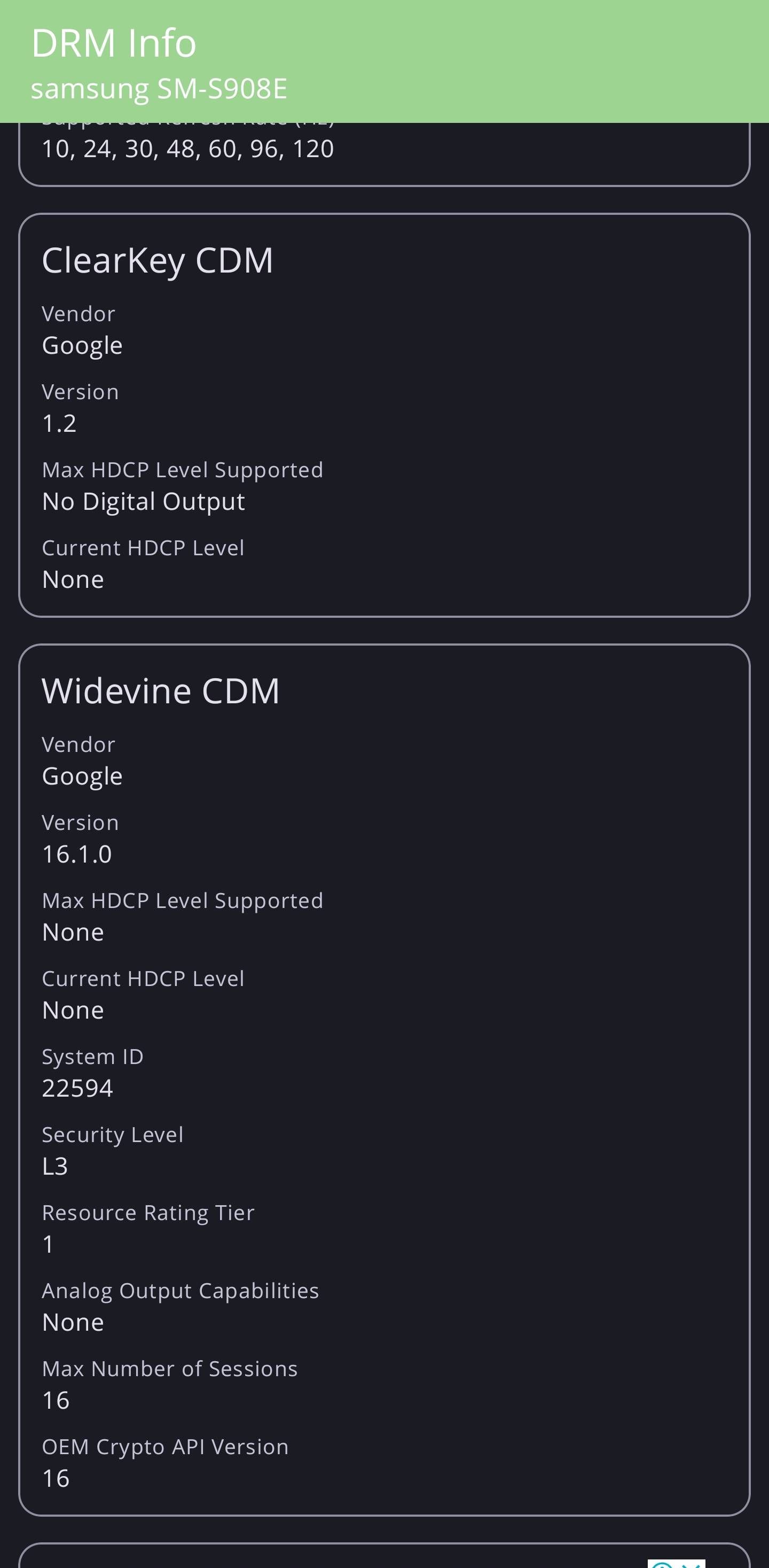 Widevine l1 issue again - Samsung Members
