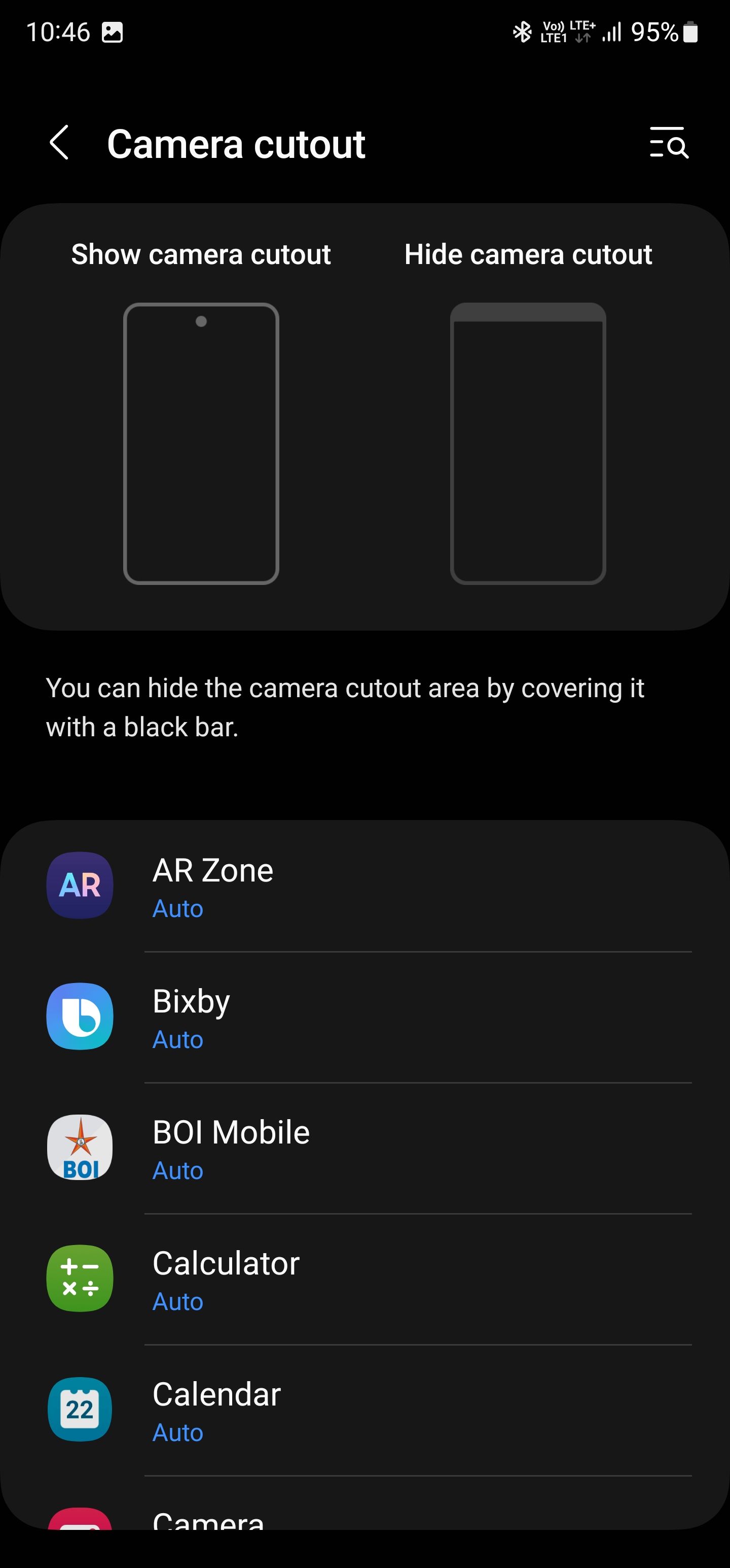 Full screen Apps under settings - Samsung Members