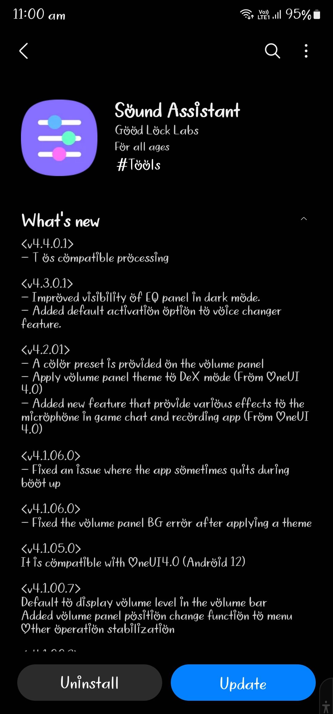 Sound assistant app update - Samsung Members