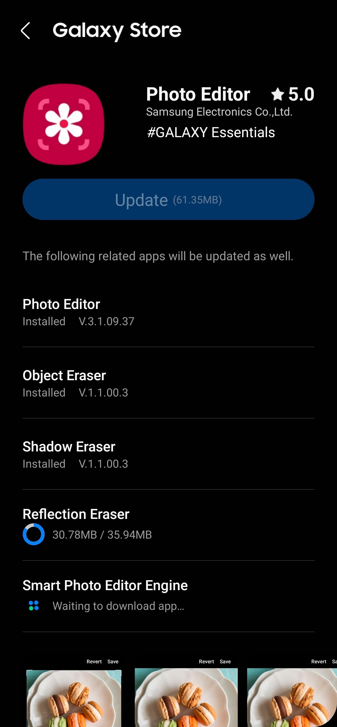 New Updates photo Editor reveal - Samsung Members