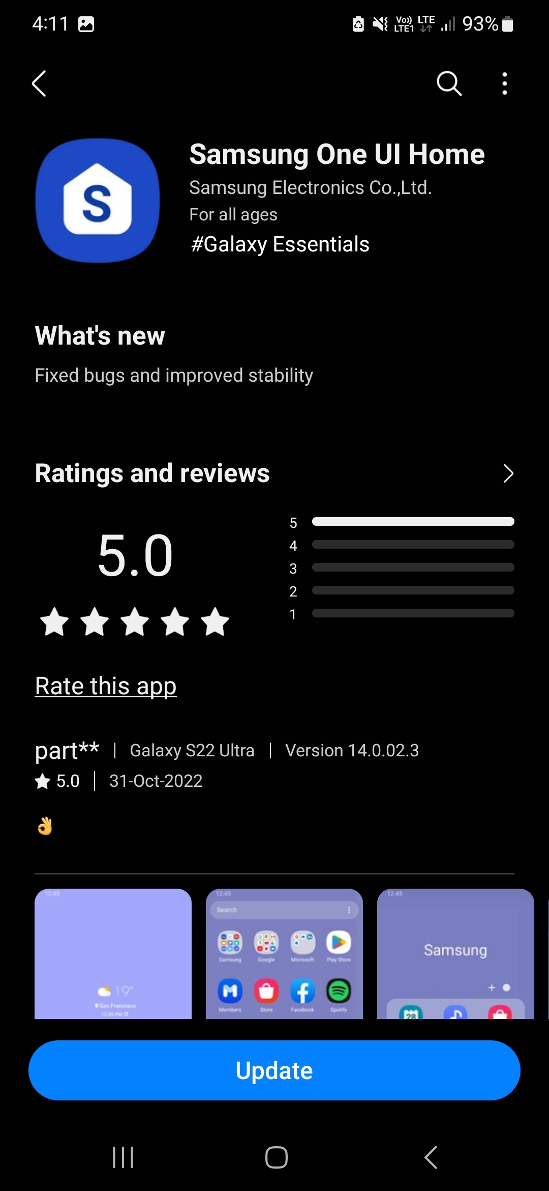Update One UI Home - Samsung Members