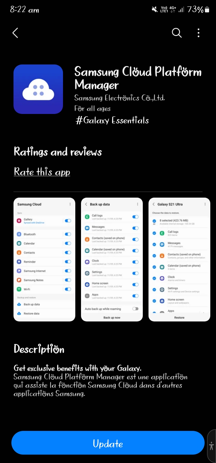 Samsung cloud platform manager app update - Samsung Members