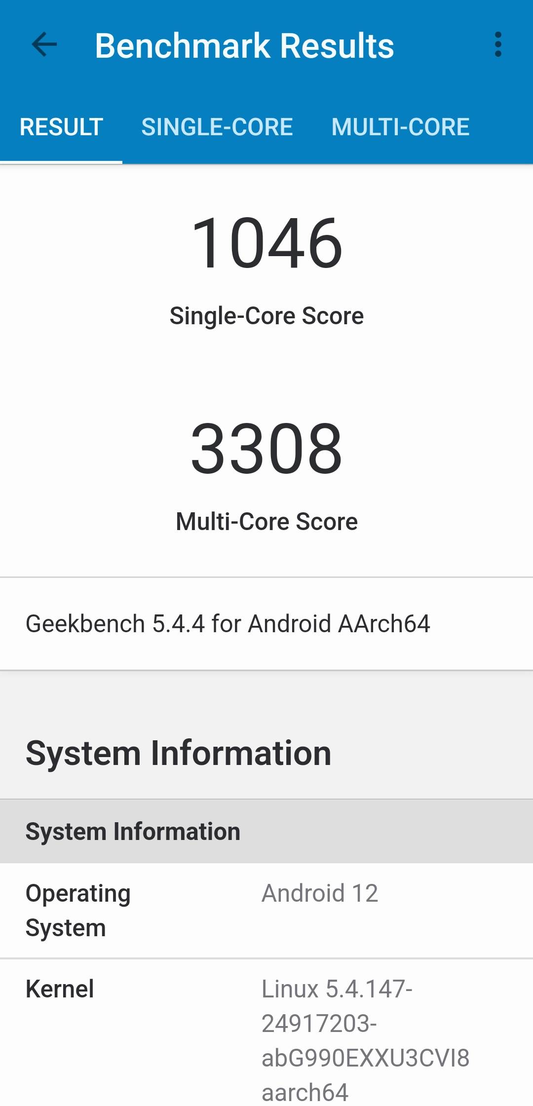 Benchmark Comparison S21fe vs Other Devices - Samsung Members