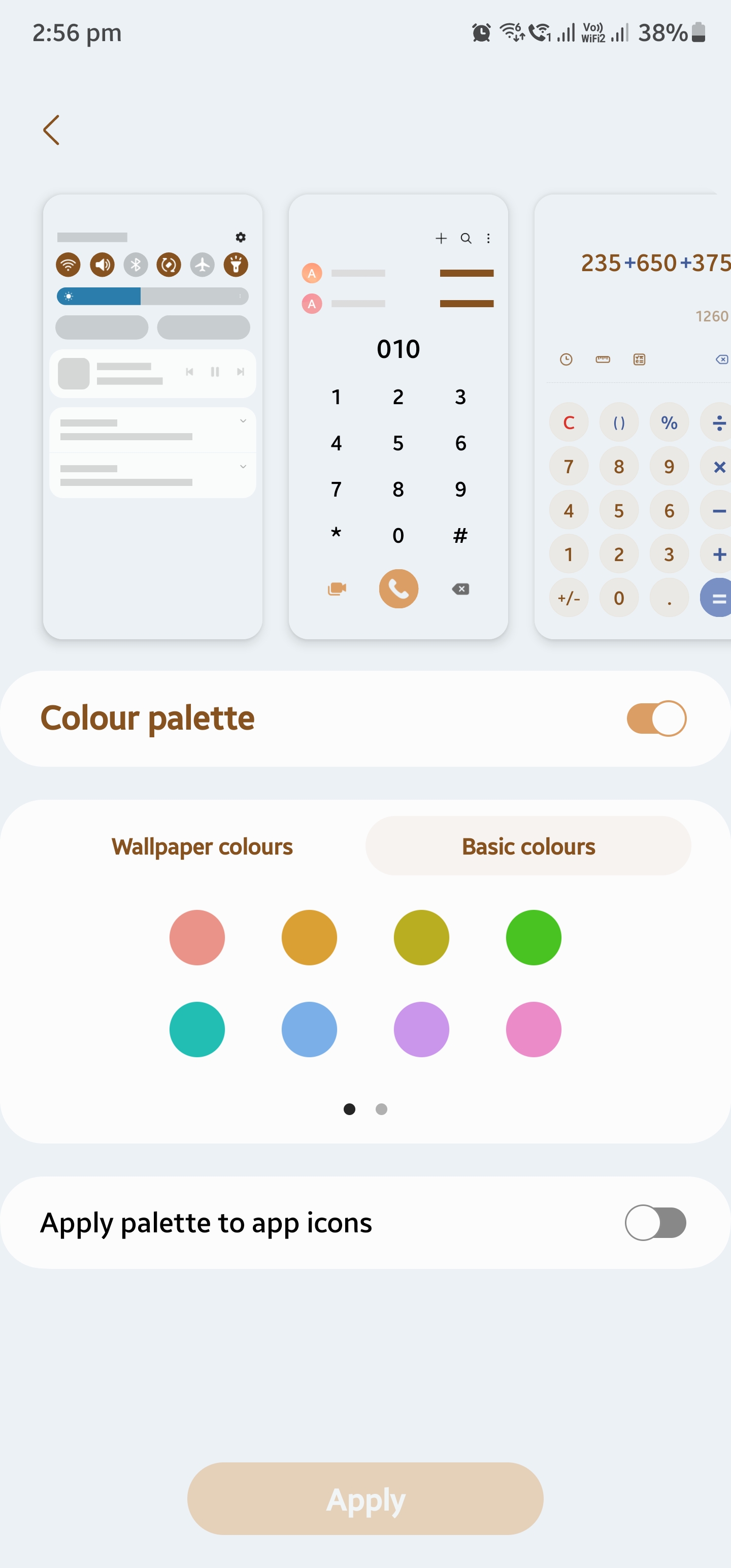 Color Palette Customisation - Samsung Members