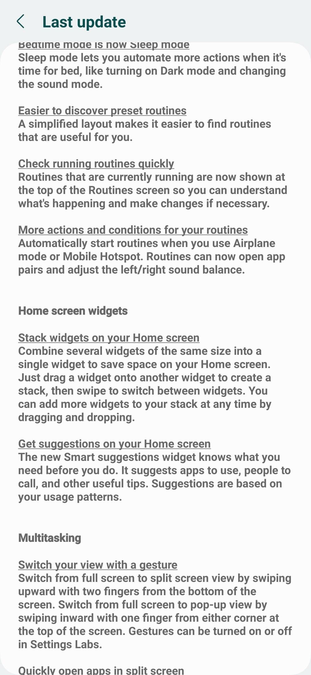 No smart suggestions widget in one UI 5.0 for M33 - Samsung Members