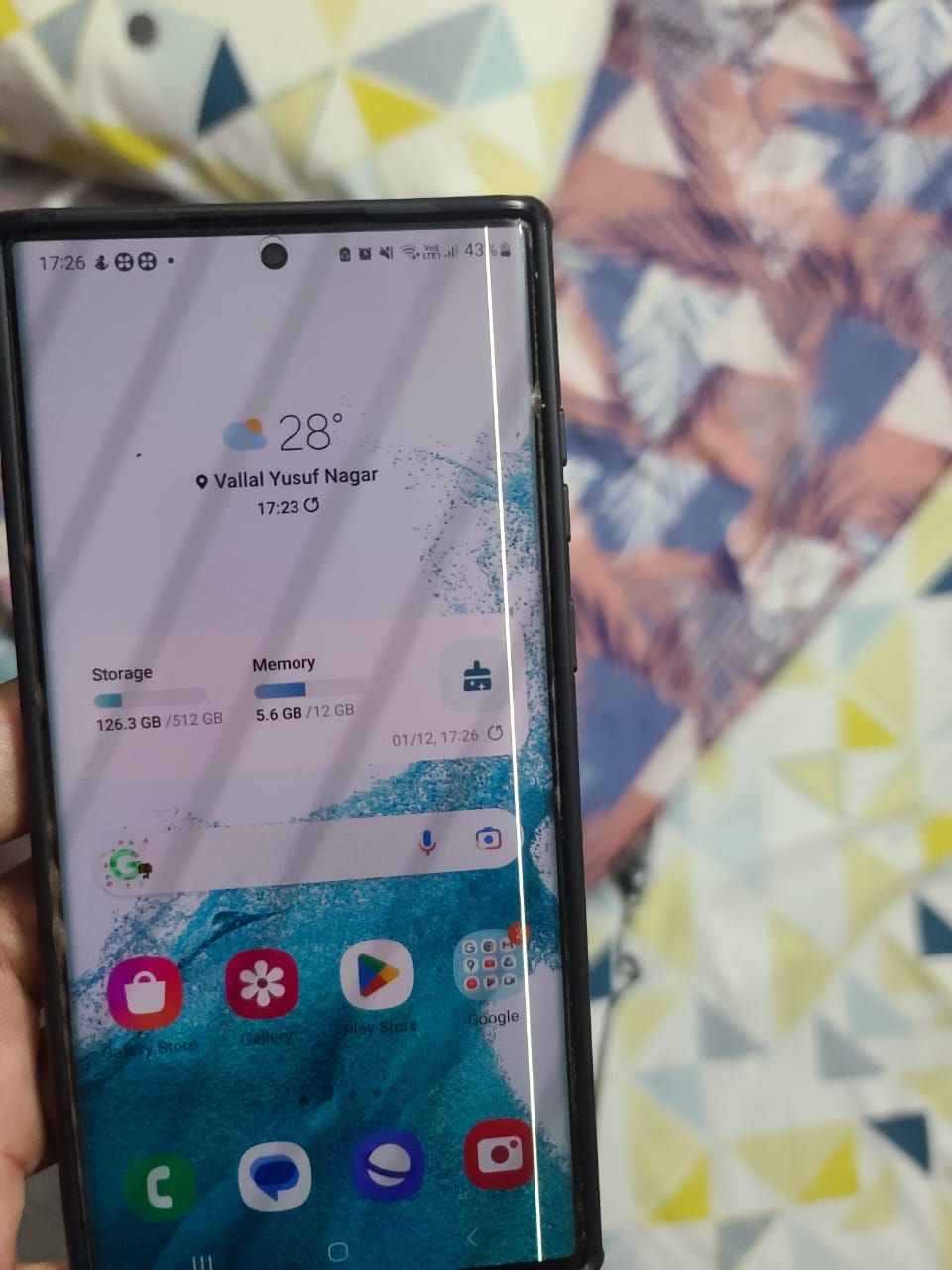 Green vertical line on my Samsung Galaxy S22 ultra - Samsung Members
