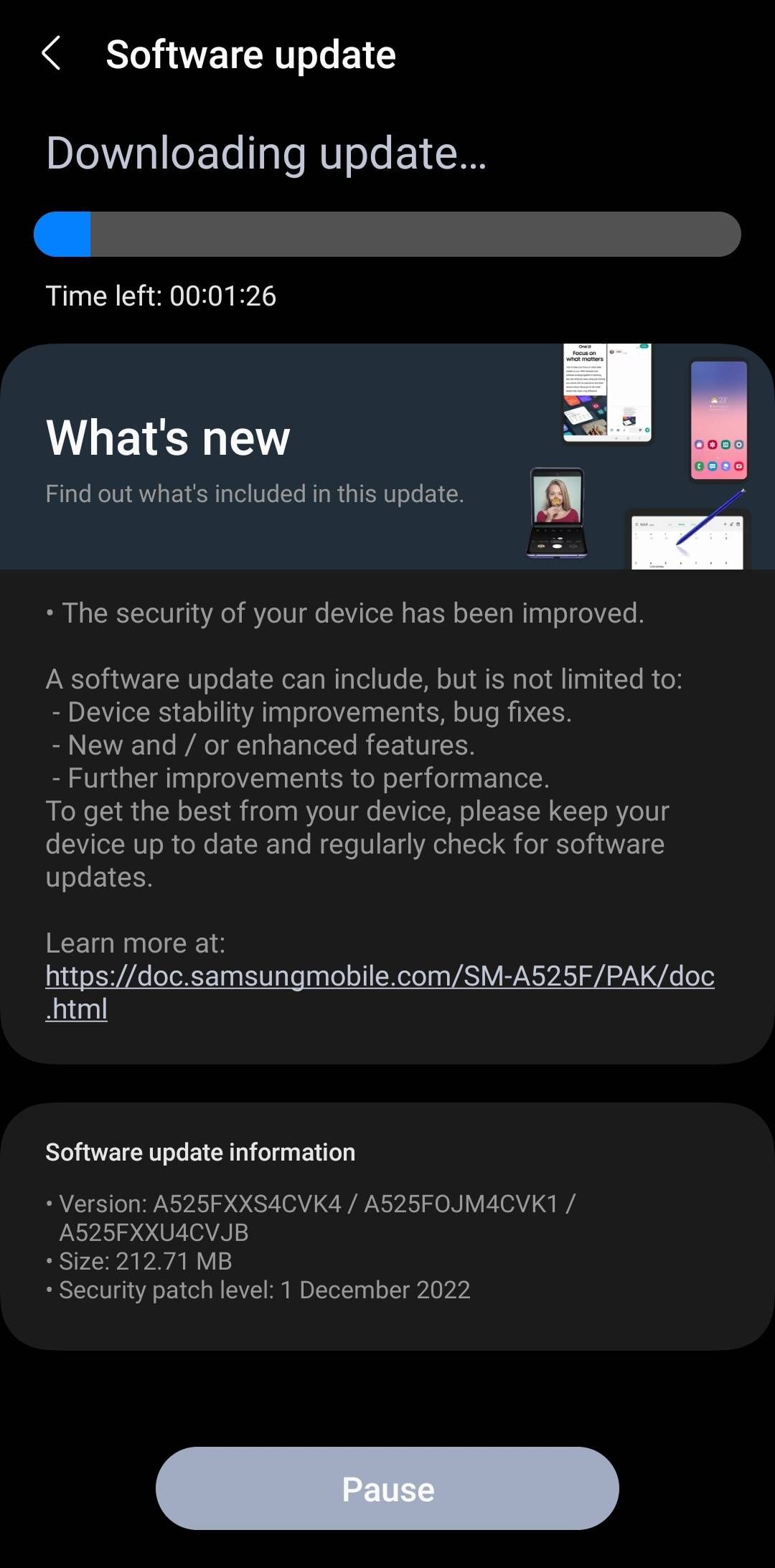 Samsung A52 December Security Patch Update - Samsung Members