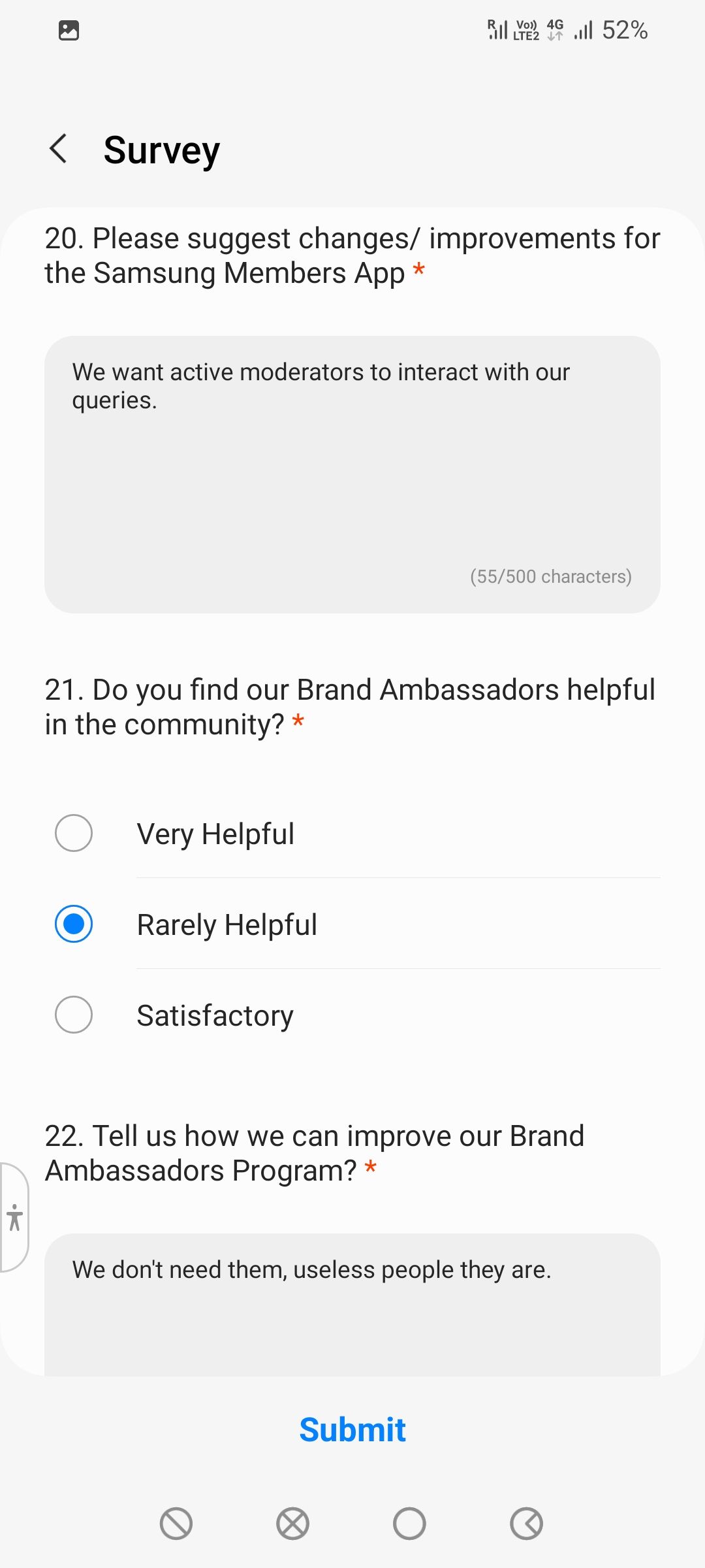 Members App Survey - Samsung Members