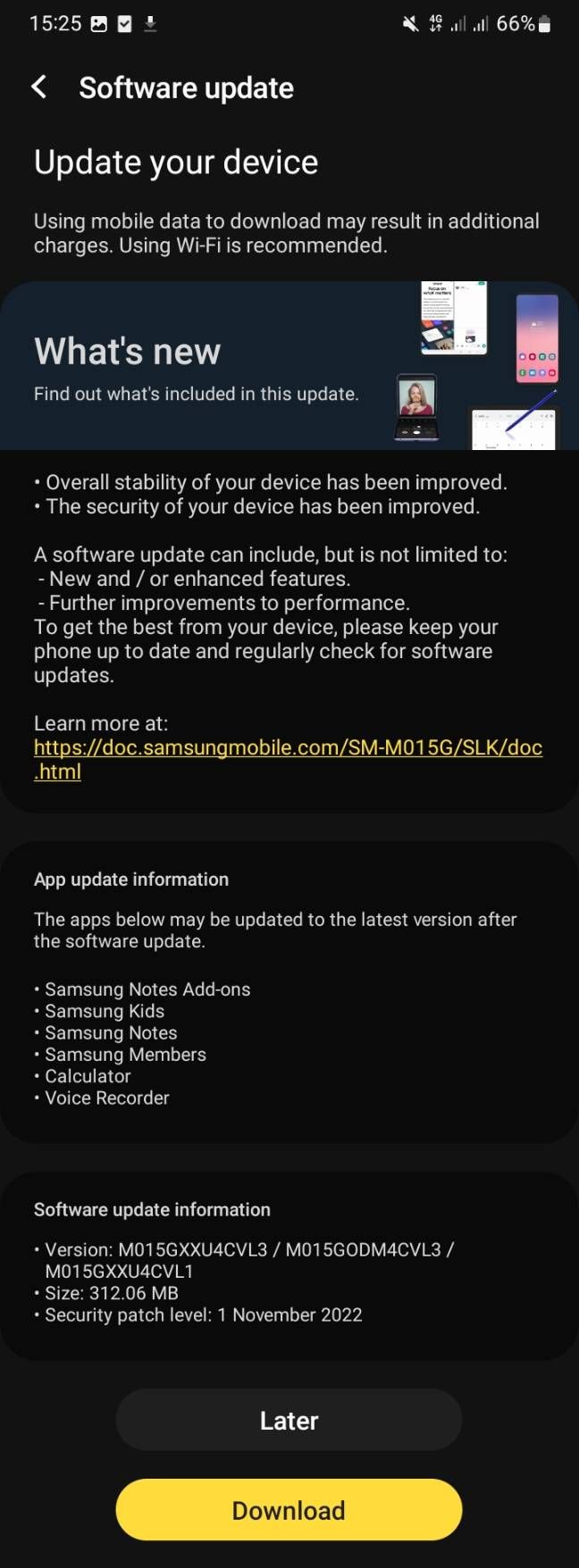 Samsung Galaxy M01 New Security Patch Update - Samsung Members
