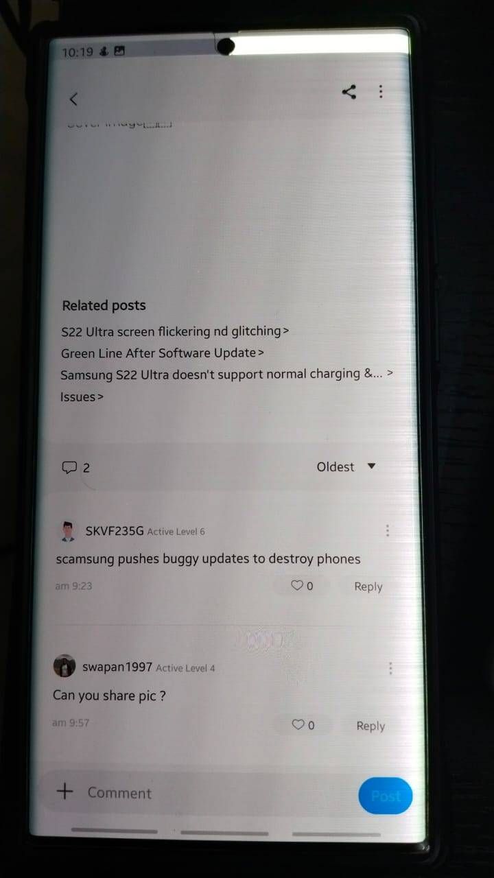 S22 ultra display issue - Samsung Members