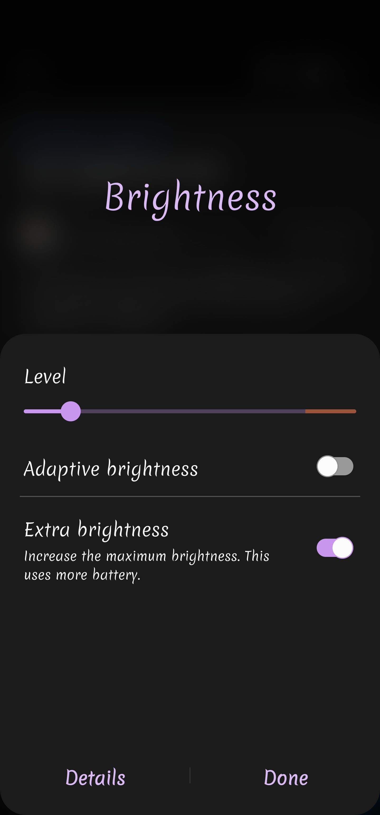 Dim Brightness level - Samsung Members
