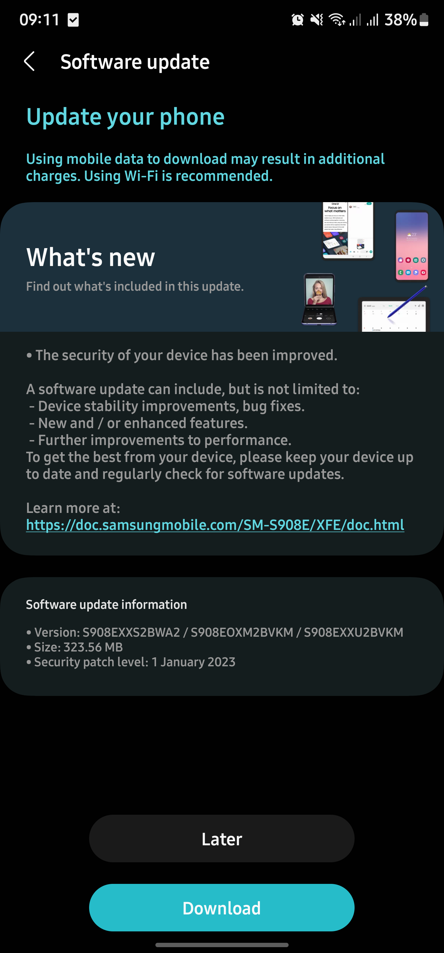 January 2023 S22 Ultra update now available. - Samsung Members