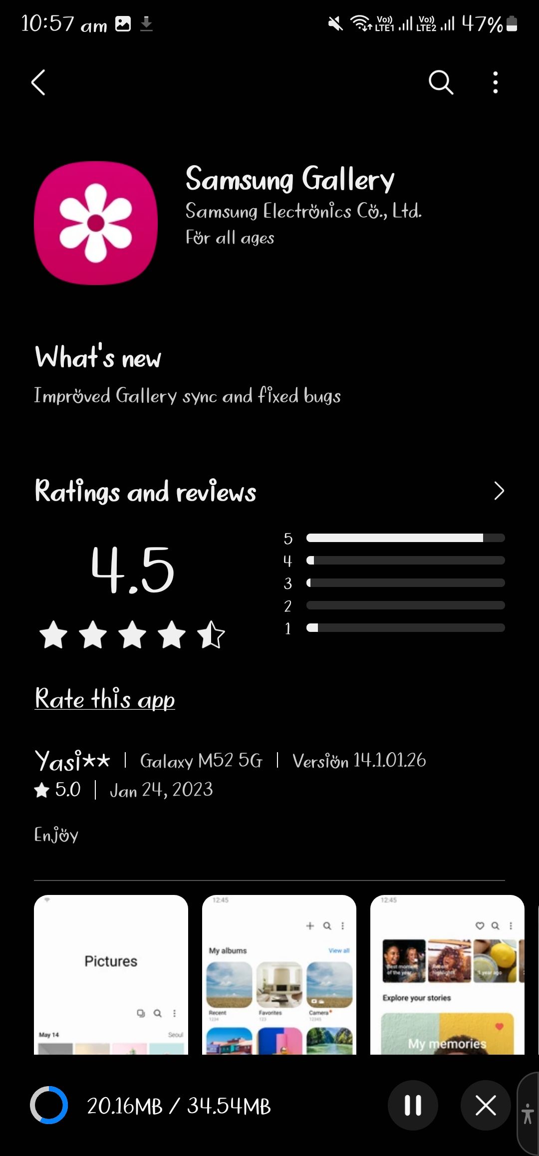 Samsung gallery app update - Samsung Members